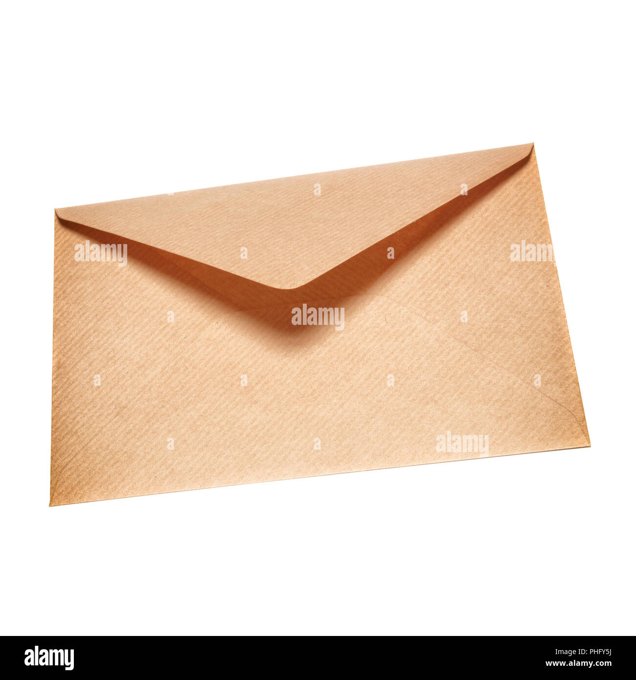 Half open old yellow paper envelope Stock Photo - Alamy