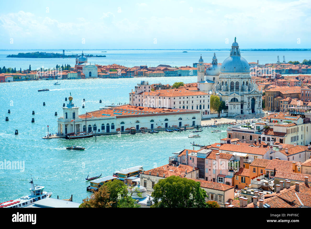 Venice roofs from above Stock Photo - Alamy