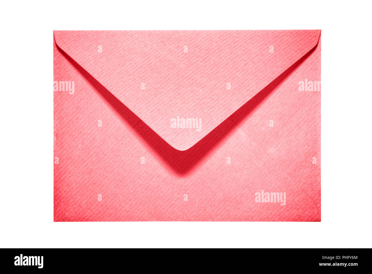 Half open red paper envelope Stock Photo - Alamy