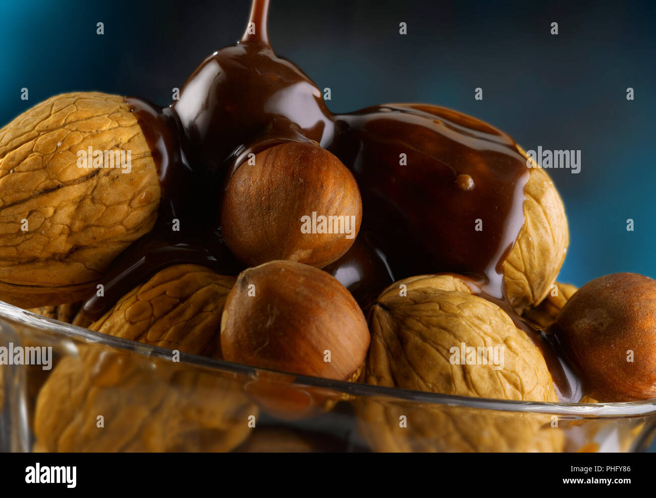 dried fruit, hazelnut almonds, hazelnuts and chocolate Stock Photo - Alamy