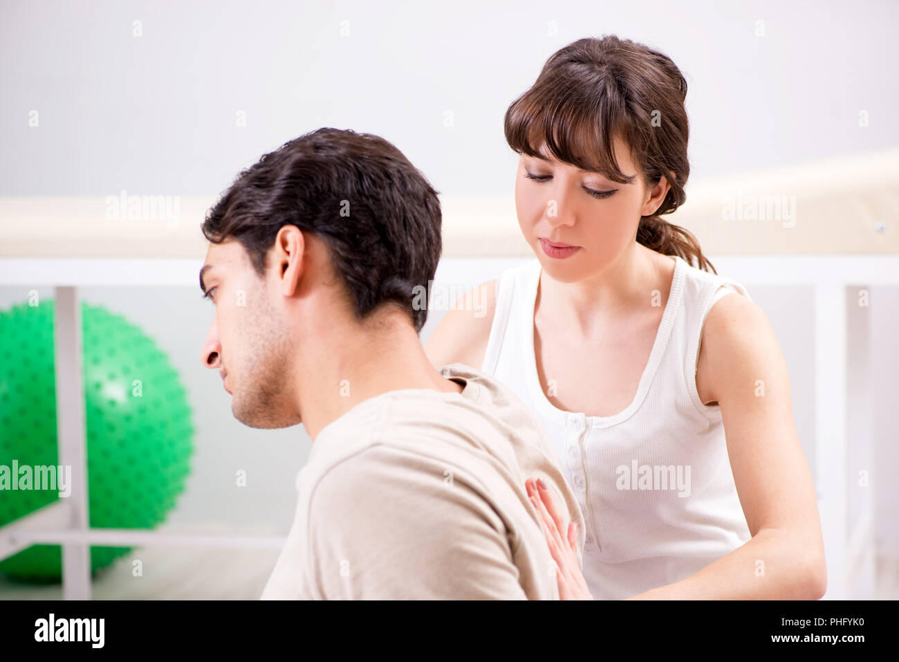 Patient recovering in hospital after injury trauma Stock Photo - Alamy