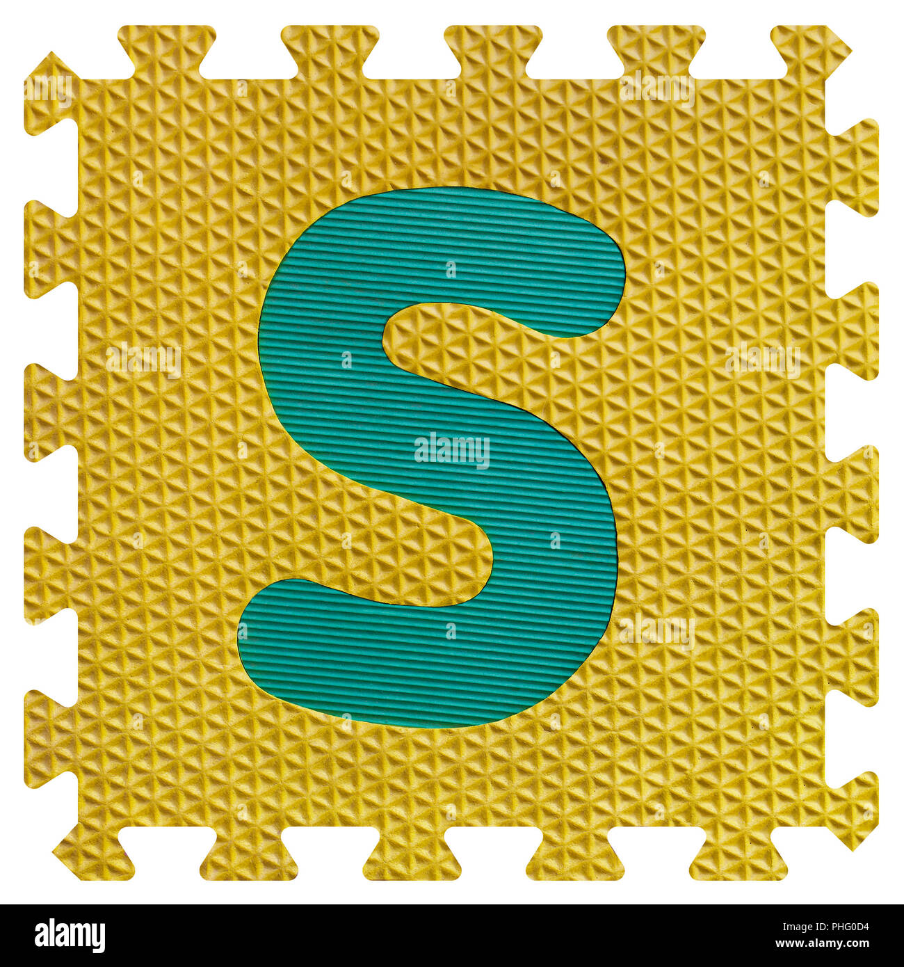 Part of the puzzle letter S Stock Photo - Alamy