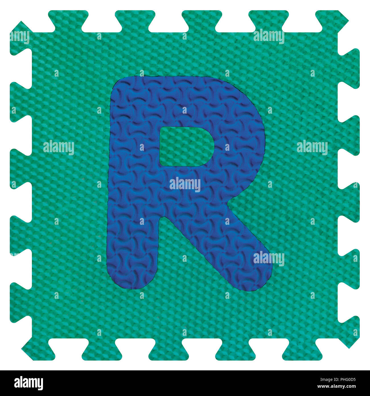 Part of the puzzle letter R Stock Photo - Alamy