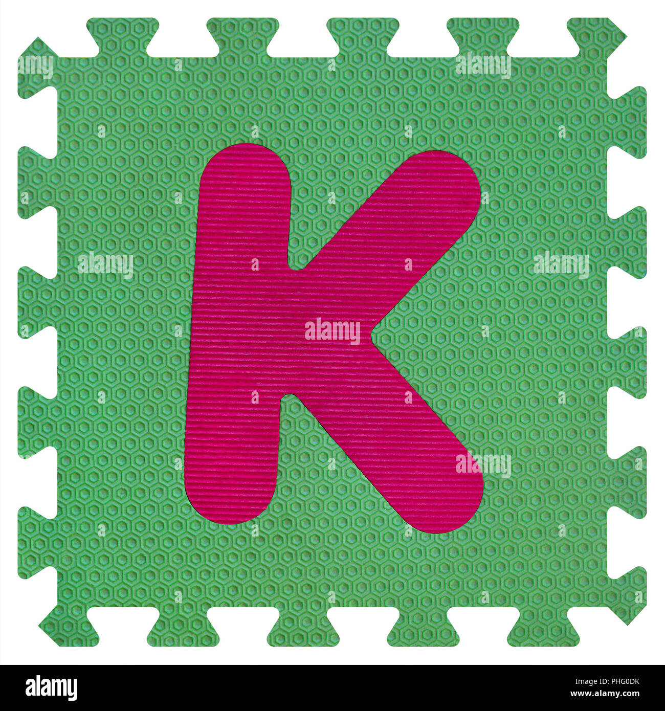 Part of the puzzle letter K Stock Photo - Alamy