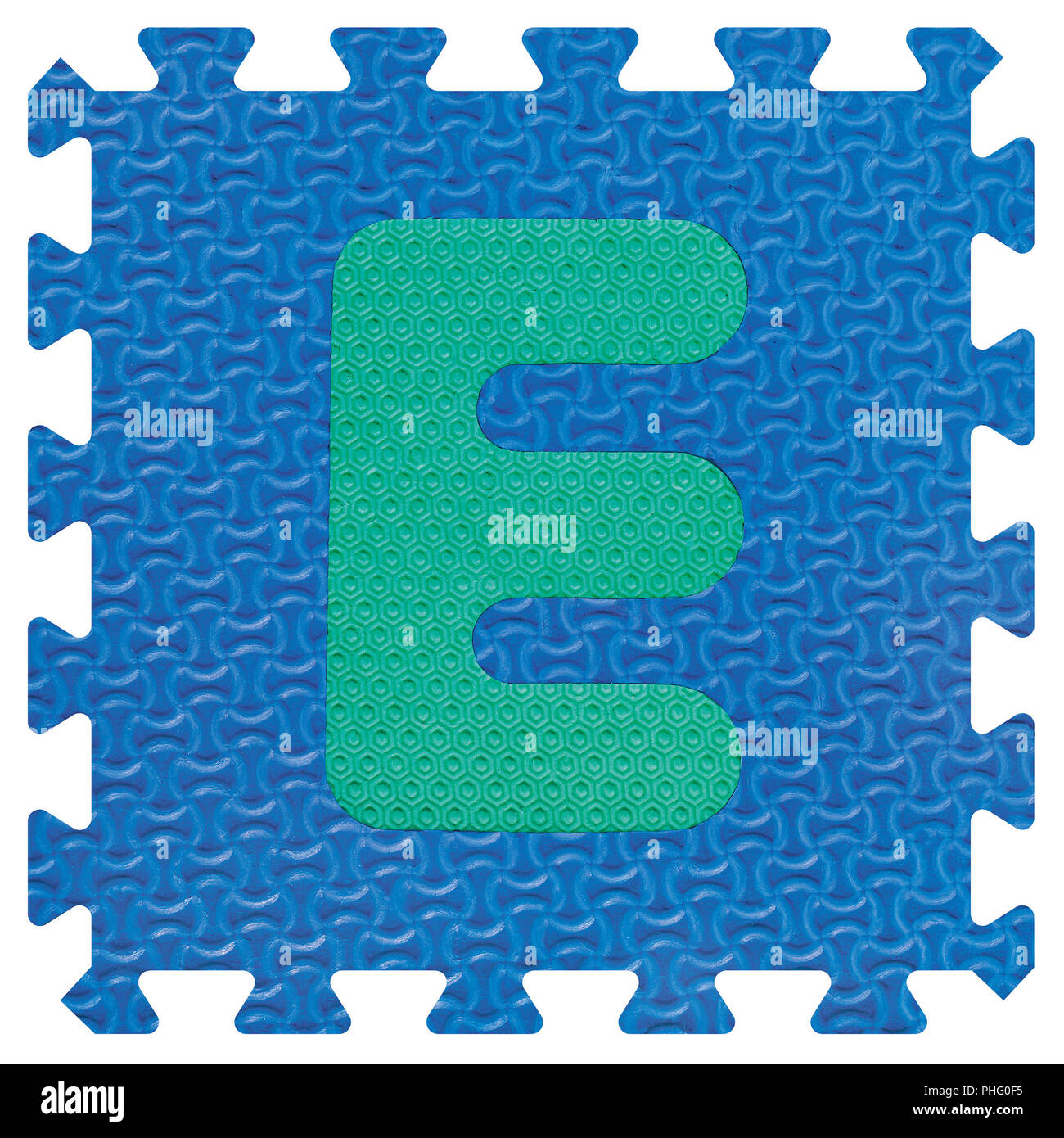 Part of the puzzle letter E Stock Photo - Alamy