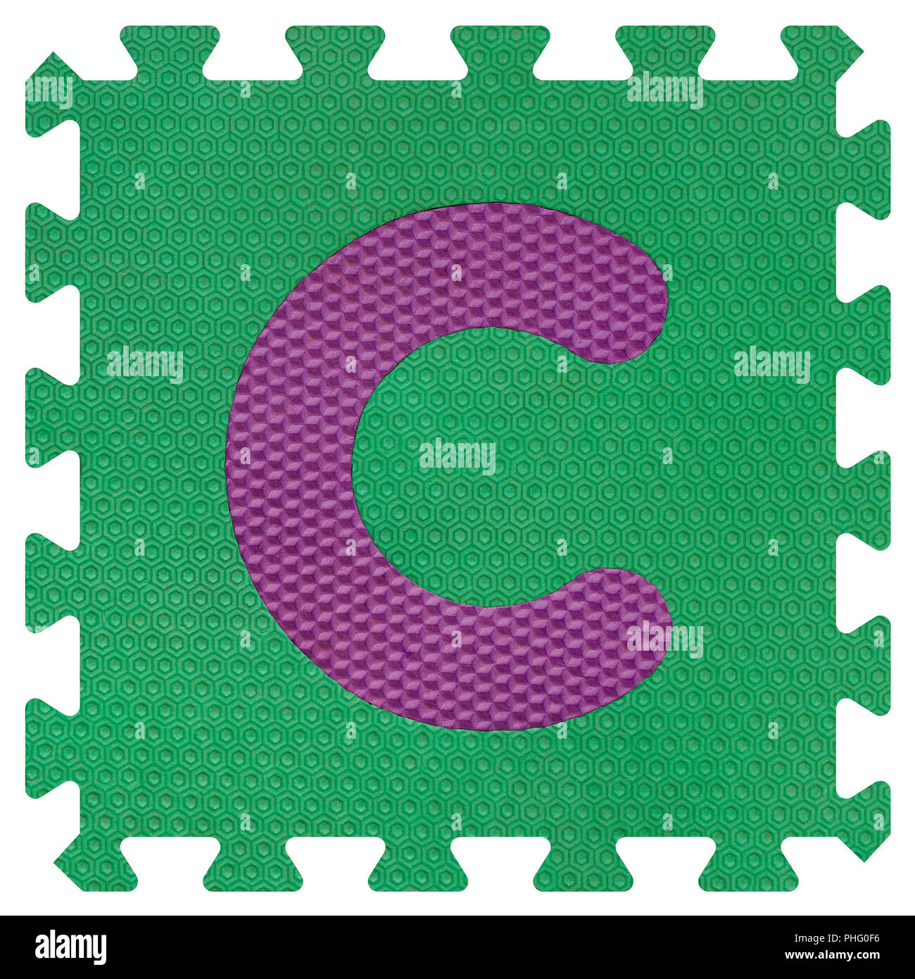 Part of the puzzle letter C Stock Photo - Alamy