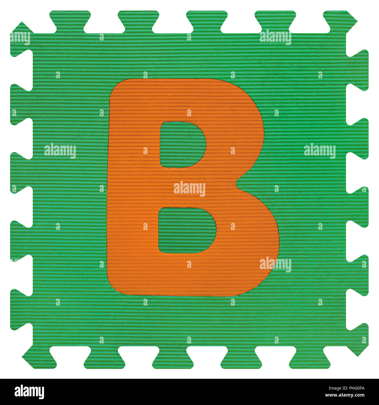 Part of the puzzle letter B Stock Photo - Alamy