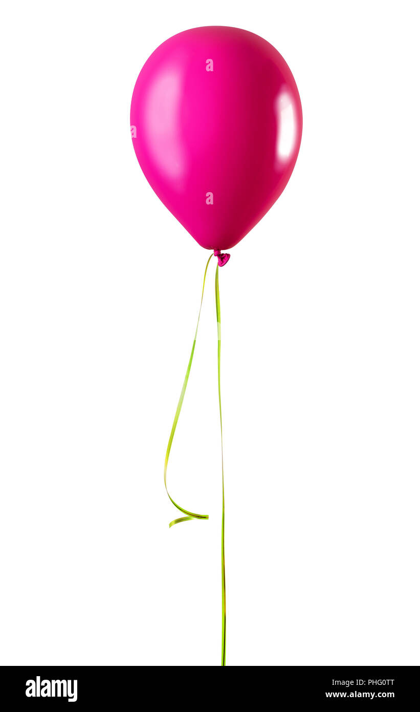 Single pink balloon Cut Out Stock Images & Pictures - Alamy