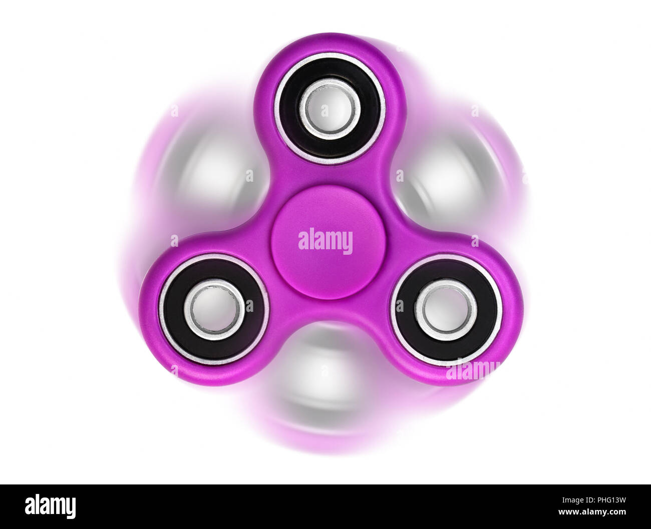 Spinning pink spinner isolated on white background Stock Photo - Alamy