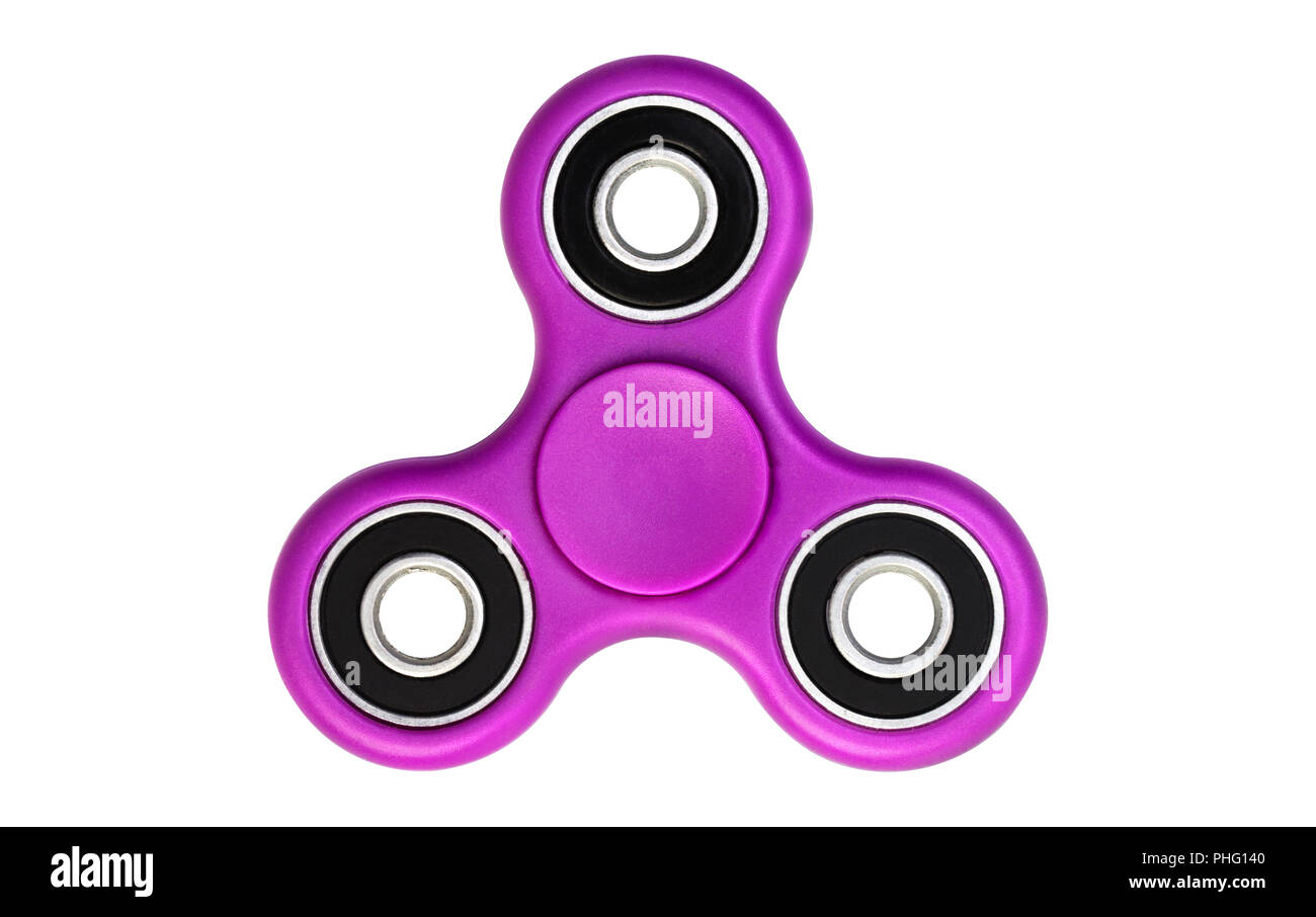 Pink spinner isolated on white background Stock Photo - Alamy