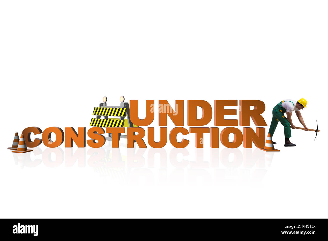 Concept of under construction for your webpage Stock Photo - Alamy