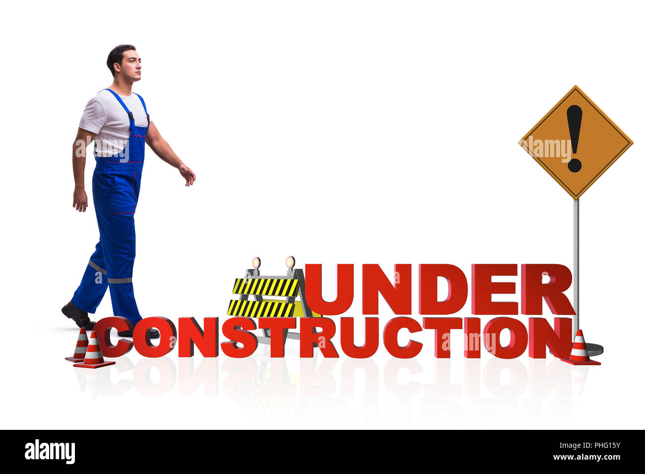 Concept of under construction for your webpage Stock Photo - Alamy