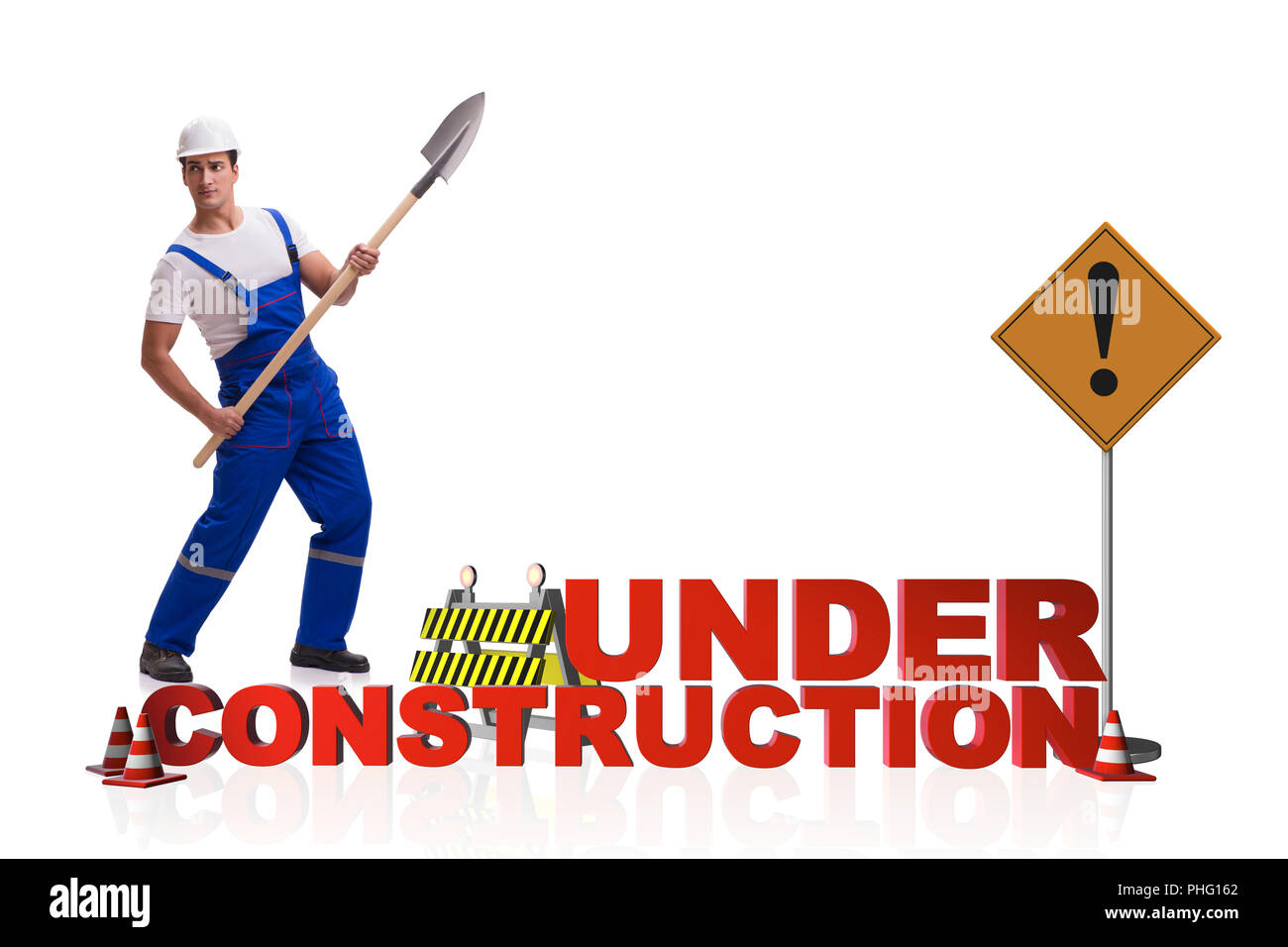 Concept of under construction for your webpage Stock Photo - Alamy