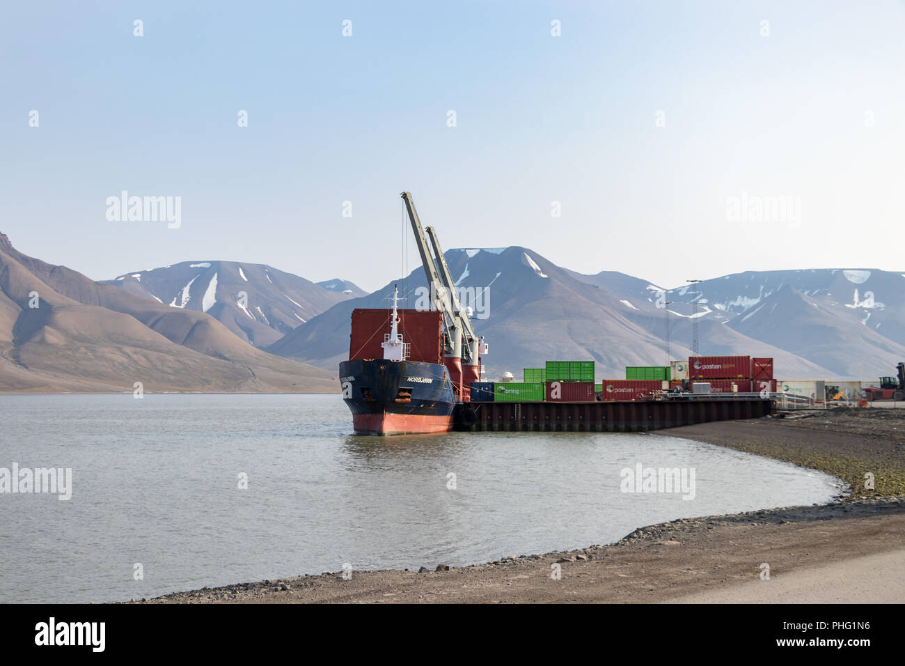 Port longyearbyen spitsbergen svalbard hi-res stock photography and ...
