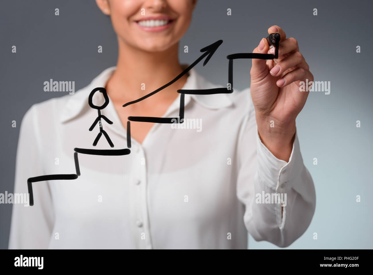 Climbing up to the top Stock Photo - Alamy