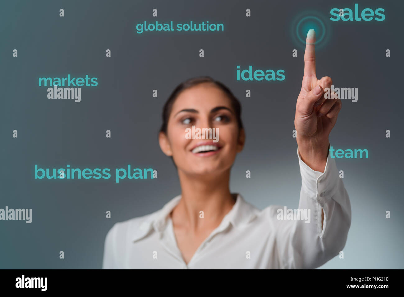 Bringing high technology into business Stock Photo - Alamy