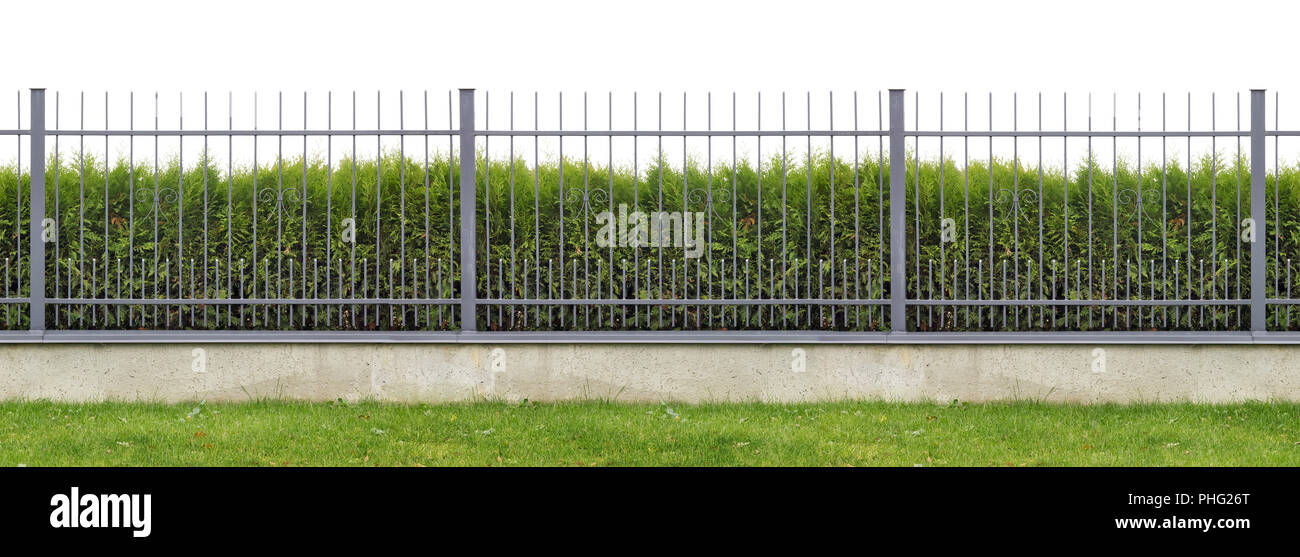 Ideal village fence panorama Stock Photo - Alamy