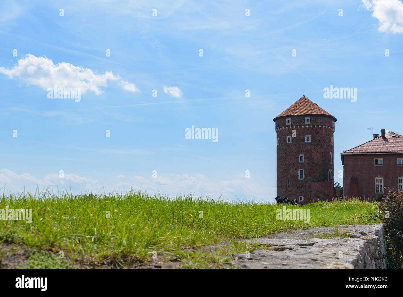 Sandomierska tower (Baszta Sandomierska) in Wawel hill royal castle ...