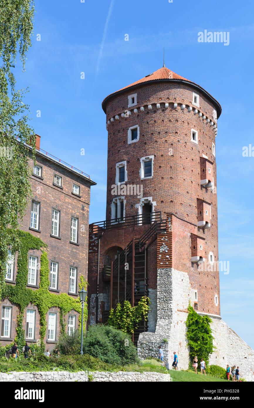 Medieval architecture sandomierska tower wawel hi-res stock photography ...