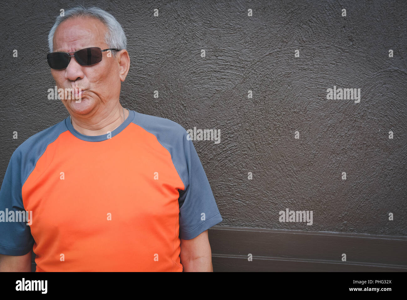 furious elder man, enraged elderly male. angry senior. negative ...