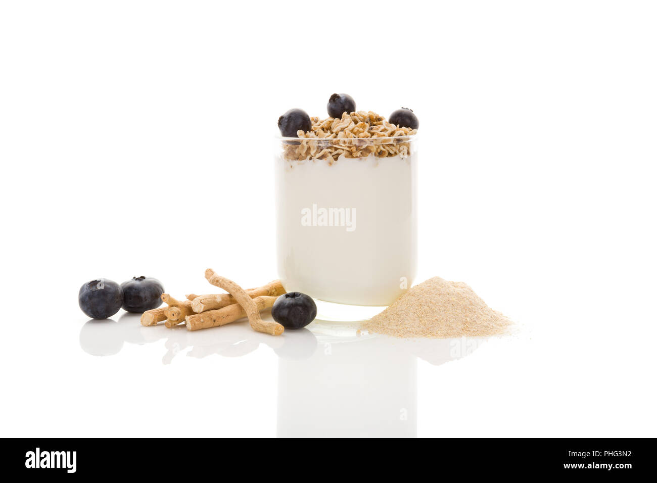 Withania somnifera root, ashwagandha root and ground with yogurt ...
