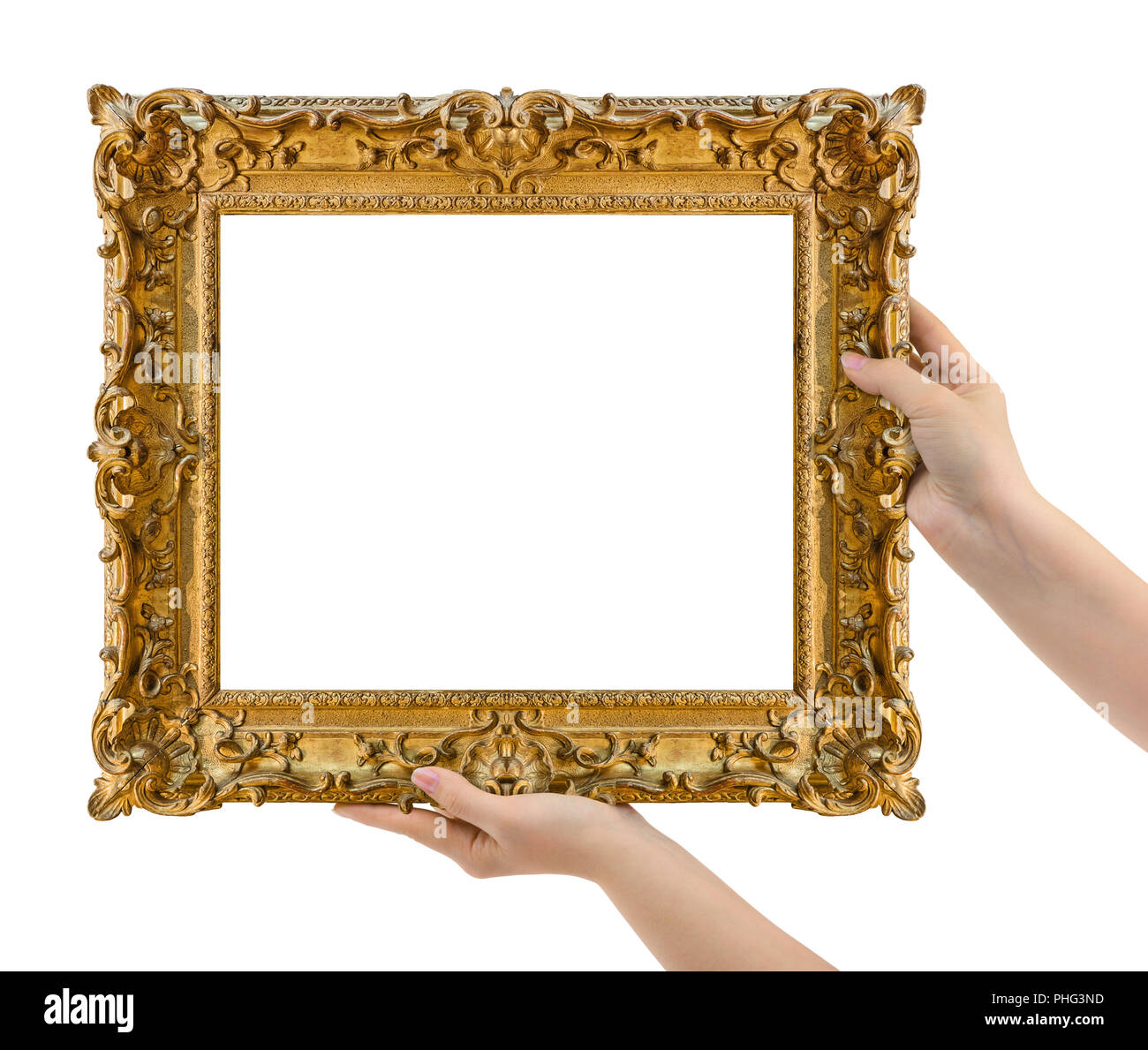 Hands frame landscape Cut Out Stock Images & Pictures - Alamy