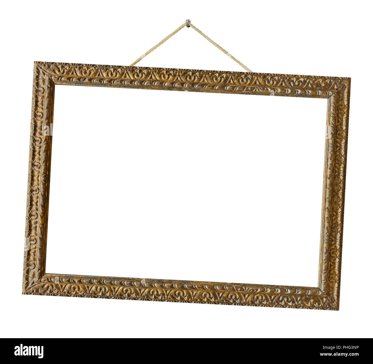 Black painted wooden frame Cut Out Stock Images & Pictures - Alamy