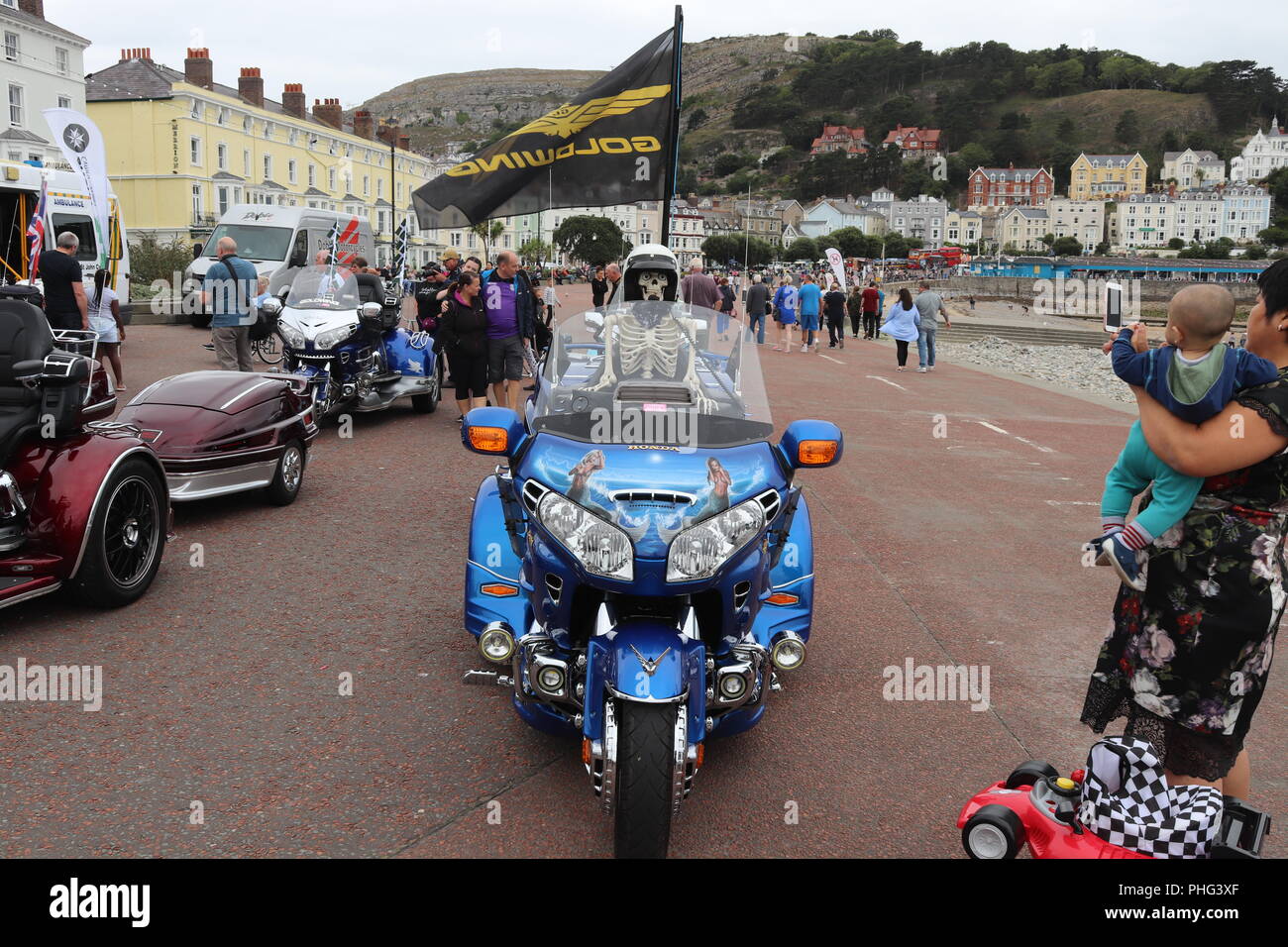 Honda Gold Wing Parade in Llandudno, North Wales Stock Photo - Alamy