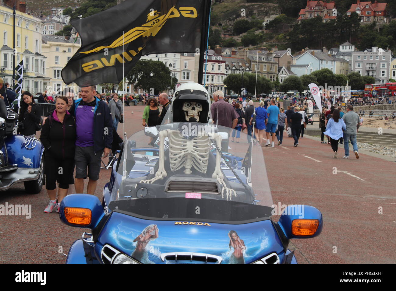 Honda Gold Wing Parade in Llandudno, North Wales Stock Photo - Alamy