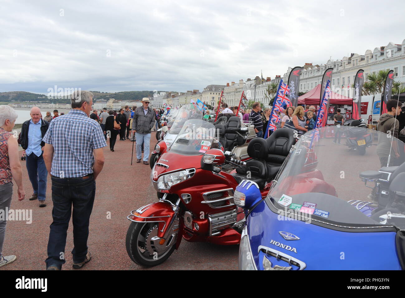 Honda Gold Wing Parade in Llandudno, North Wales Stock Photo - Alamy