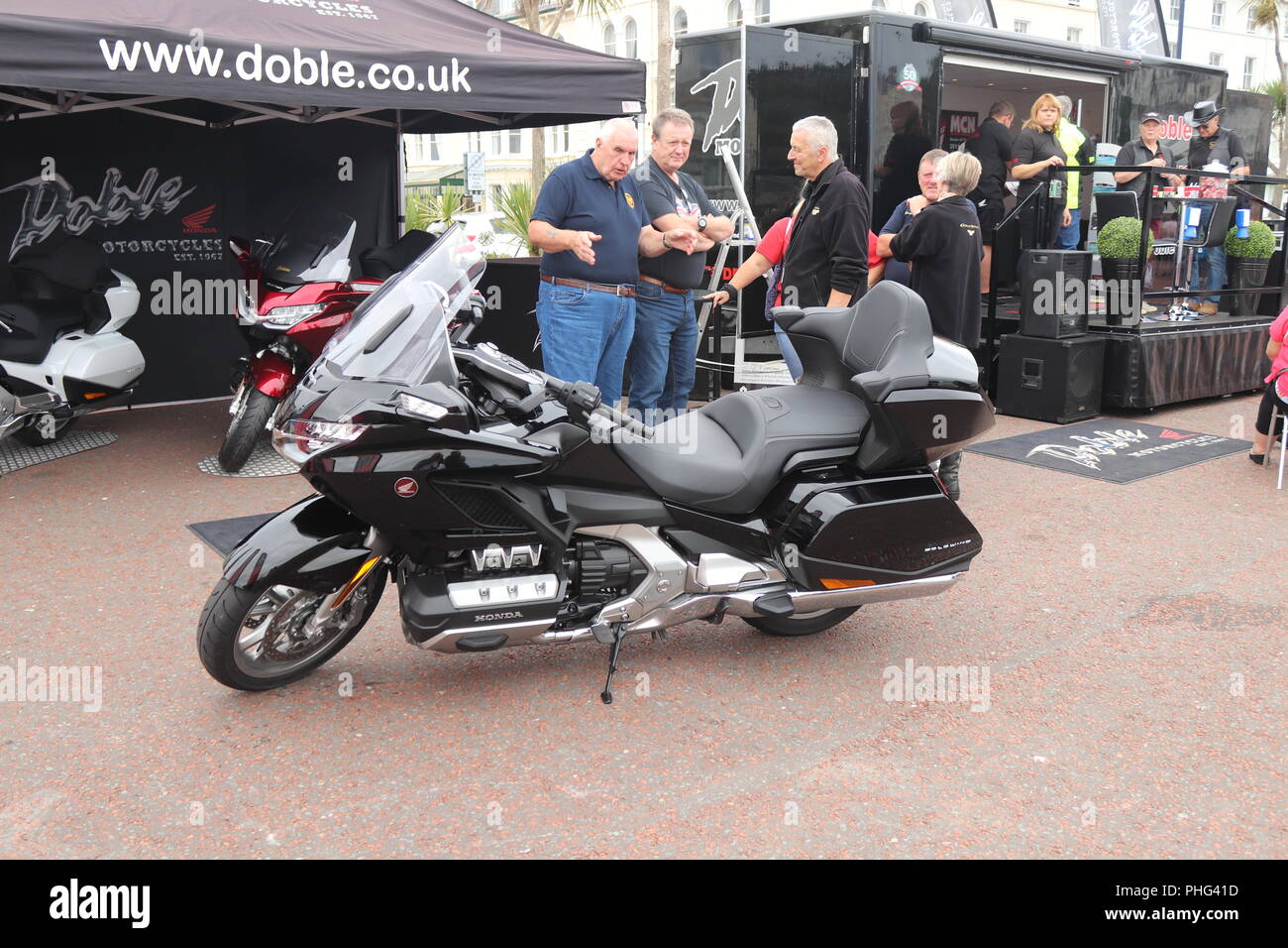 Honda Gold Wing Parade in Llandudno, North Wales Stock Photo - Alamy