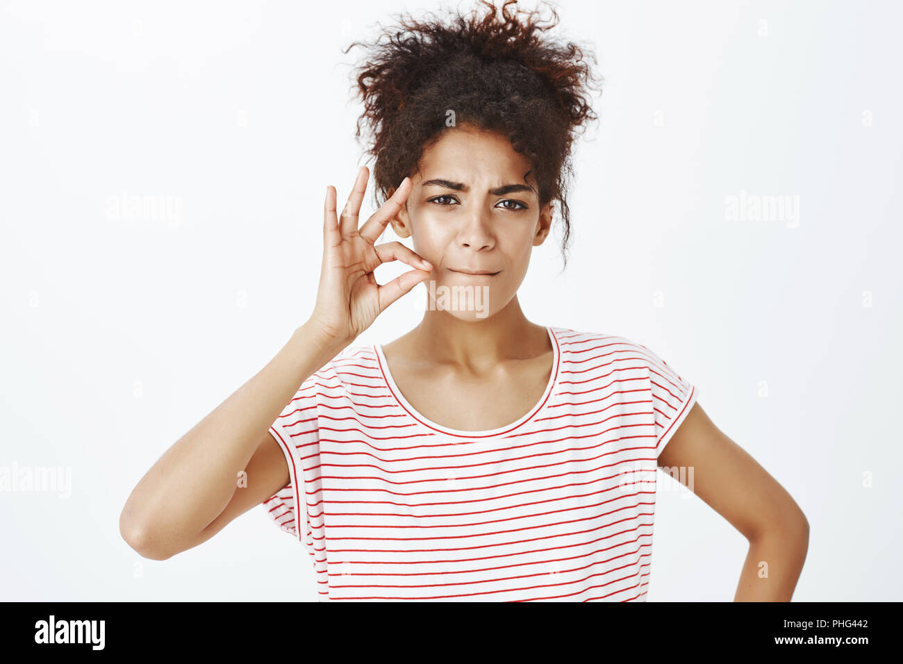Determined girl dark hair hi-res stock photography and images - Alamy