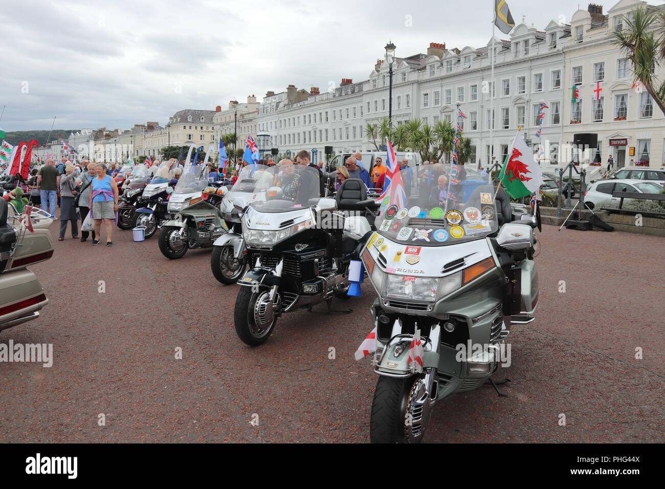 Honda Gold Wing Parade in Llandudno, North Wales Stock Photo - Alamy
