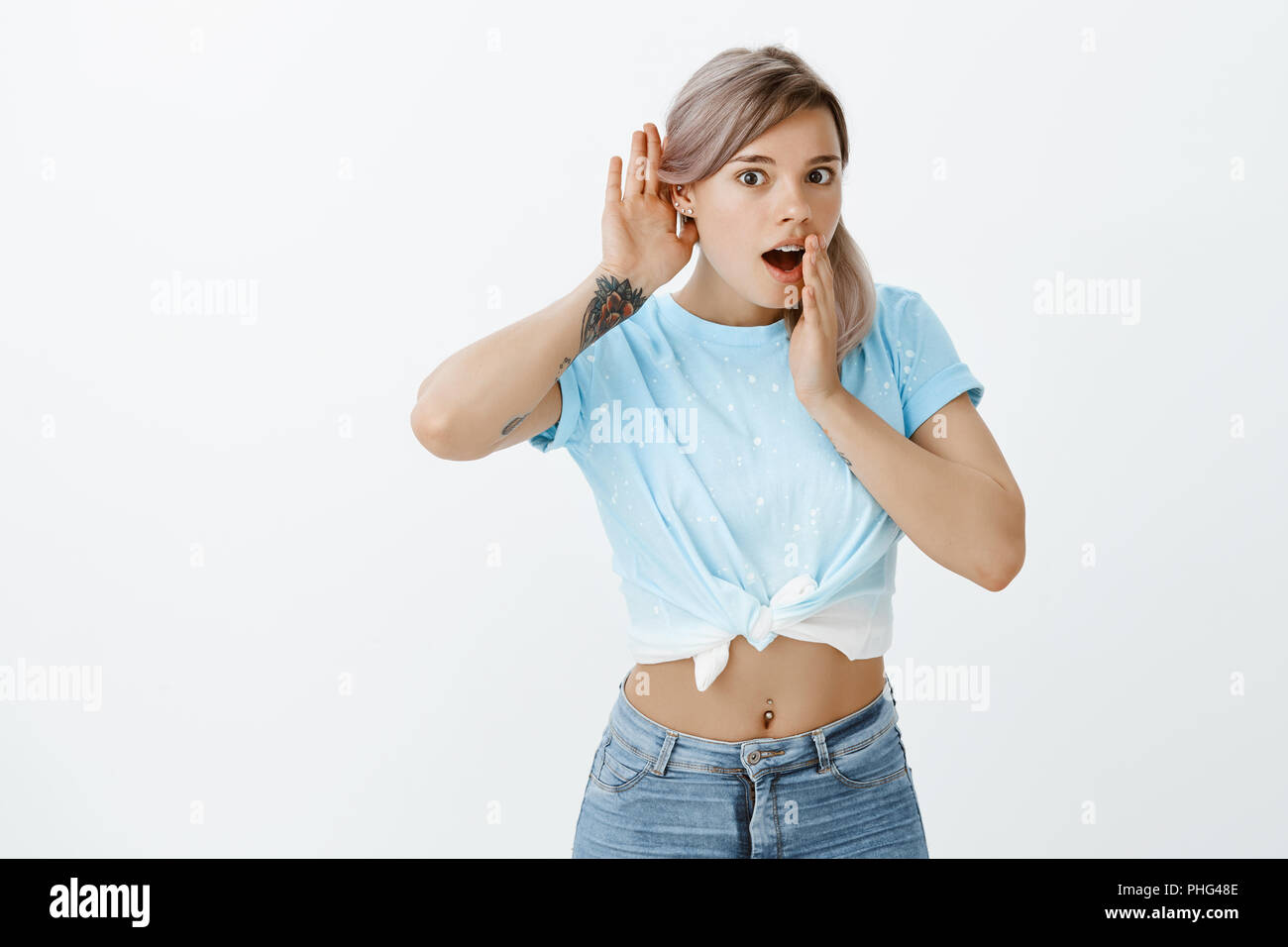 Ear pierced girl hi-res stock photography and images - Alamy