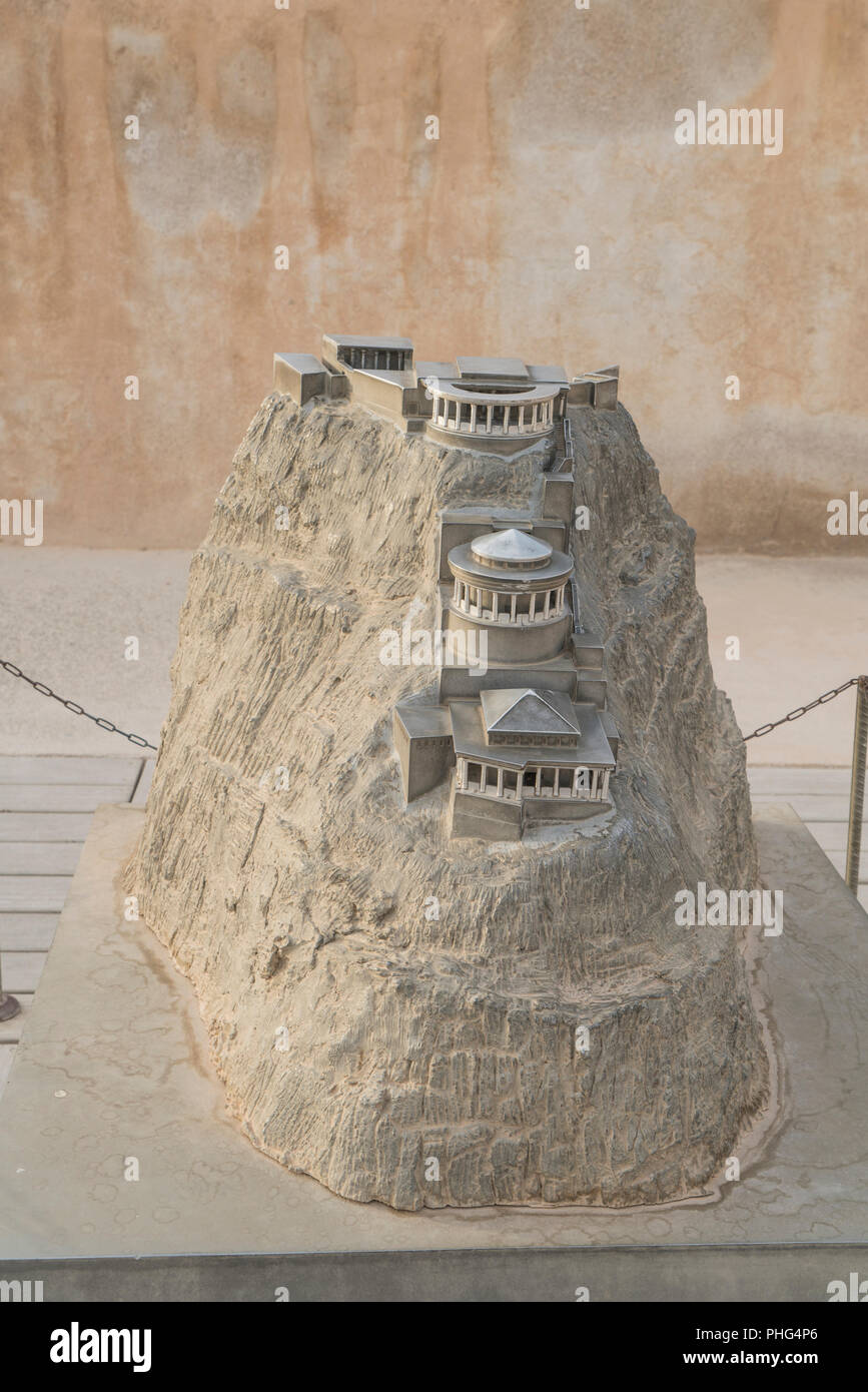 Herods palace at masada hi-res stock photography and images - Alamy