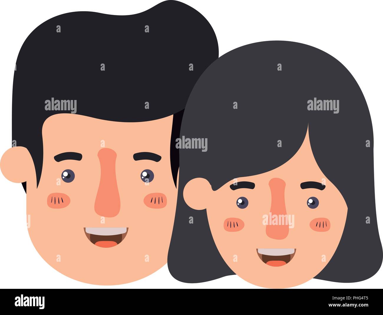 Various characters heads hi-res stock photography and images - Alamy