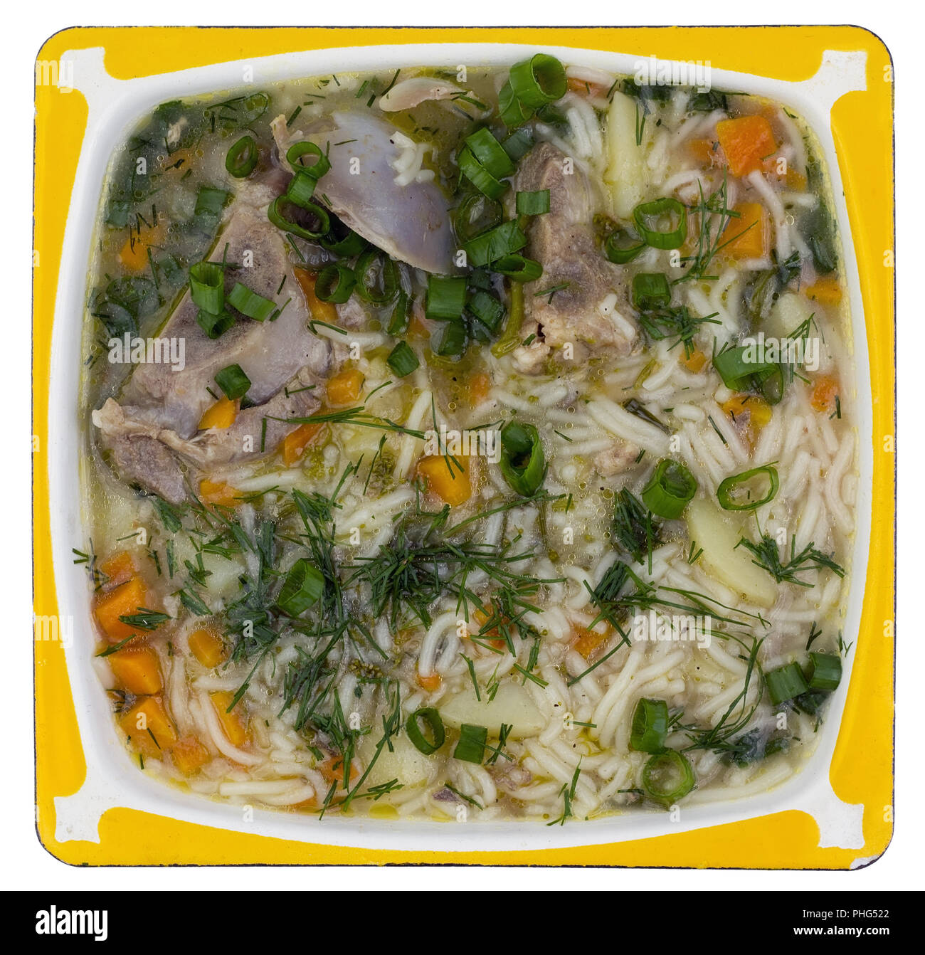 Plate fresh hot soup Cut Out Stock Images & Pictures - Alamy