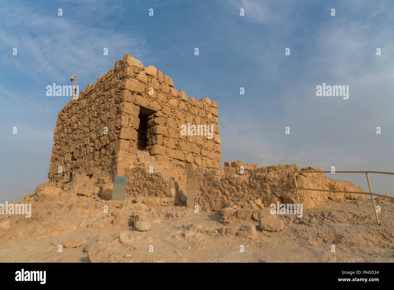 Masada National Park, the ruins of the palace of King Herod's Masada in ...