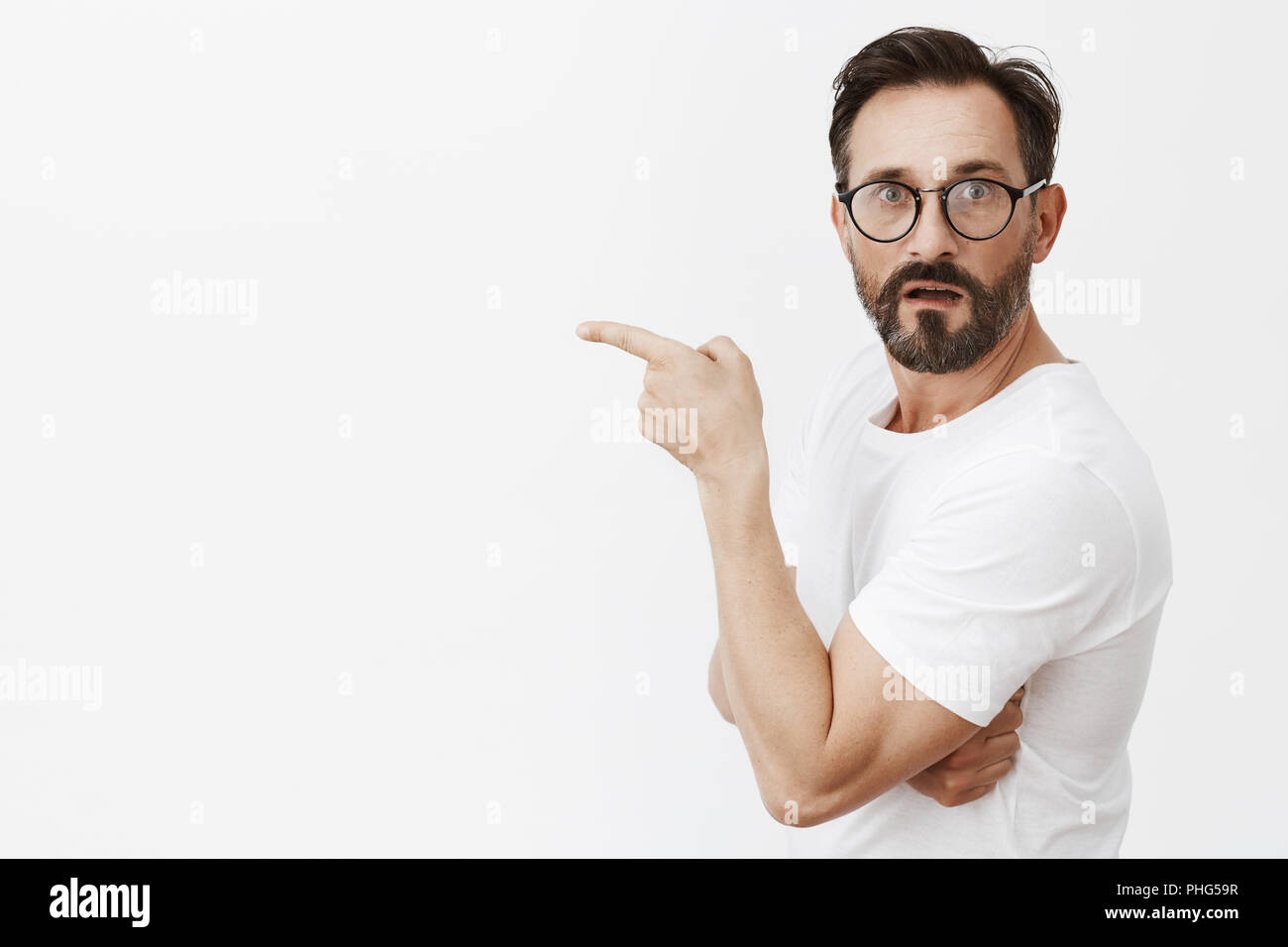 Man good looking profile grey hi-res stock photography and images - Alamy