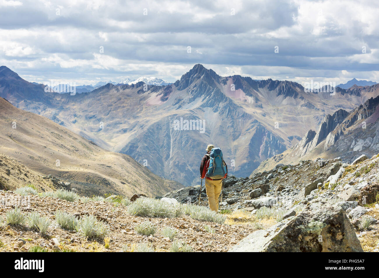Hike in Peru Stock Photo - Alamy