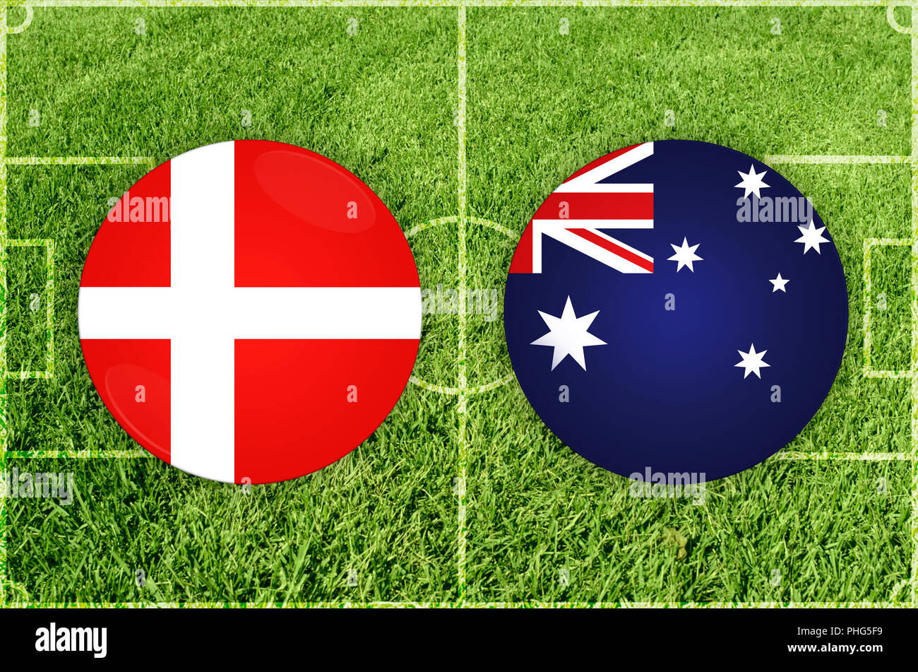 Australia vs denmark soccer hi-res stock photography and images - Alamy