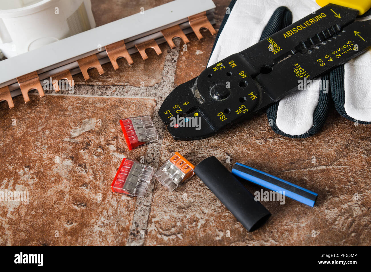 Electrical installation tools hi-res stock photography and images - Alamy