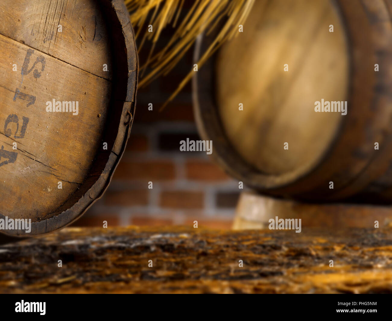 Grain barrels hi-res stock photography and images - Alamy
