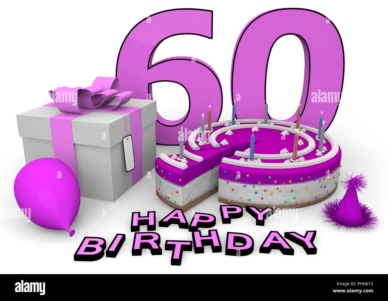 60 geburtstag happy birthday alles gute hi-res stock photography and ...