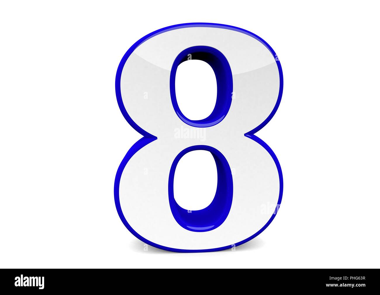 big blue number Stock Photo - Alamy