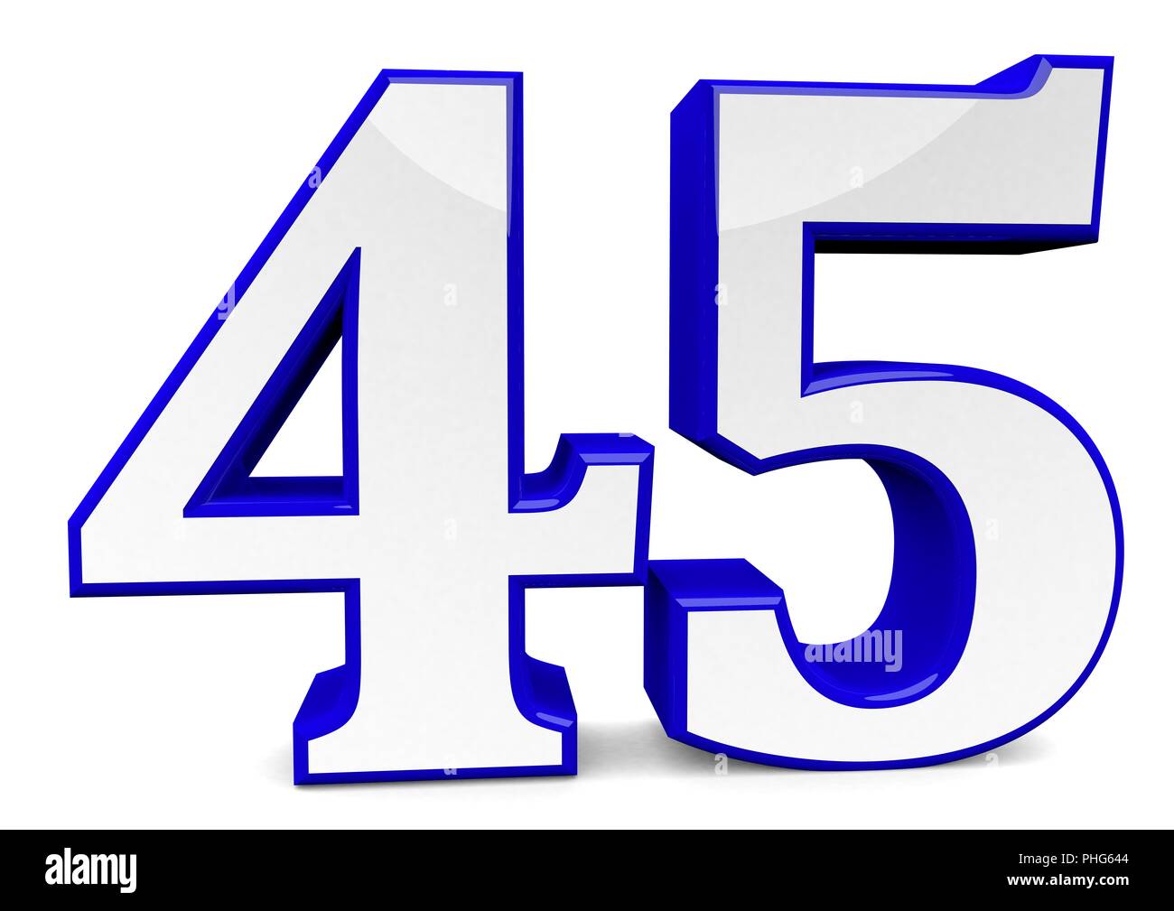 big blue number Stock Photo - Alamy