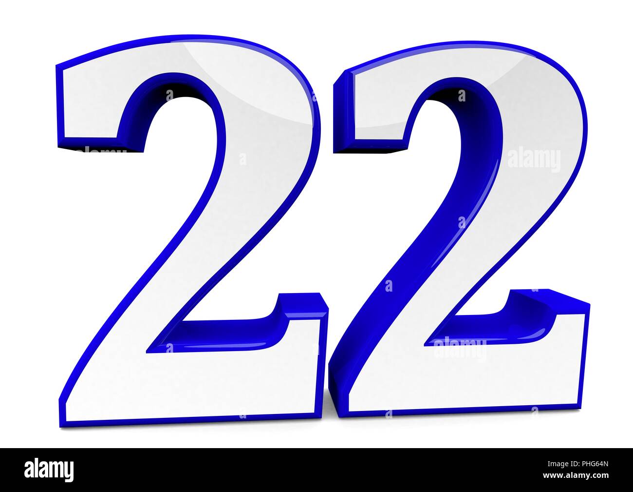 big blue number Stock Photo - Alamy