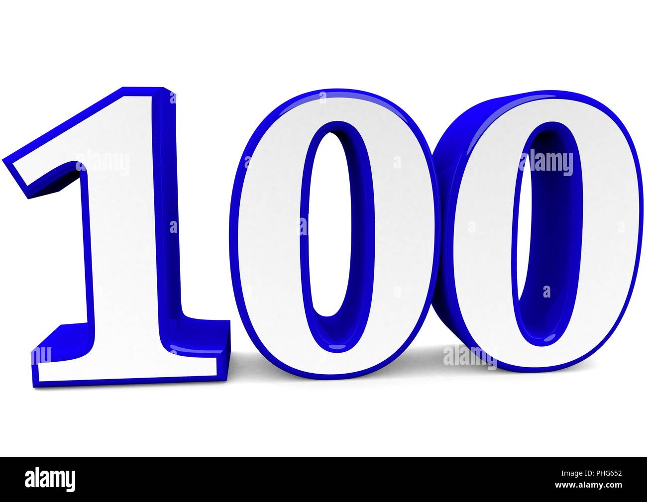 big blue number Stock Photo - Alamy