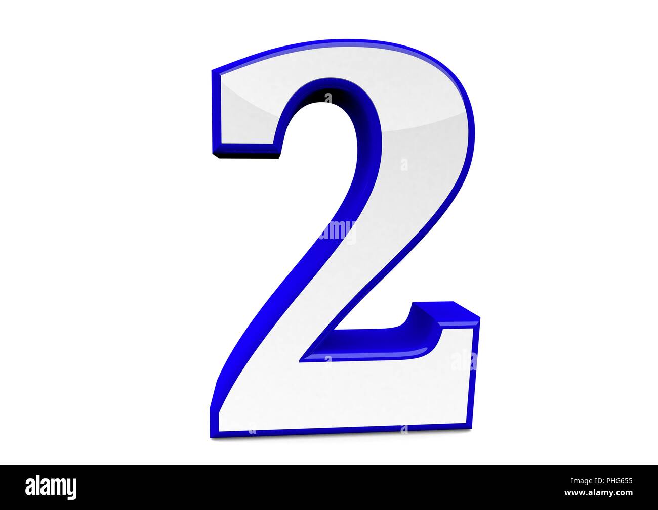 big blue number Stock Photo - Alamy