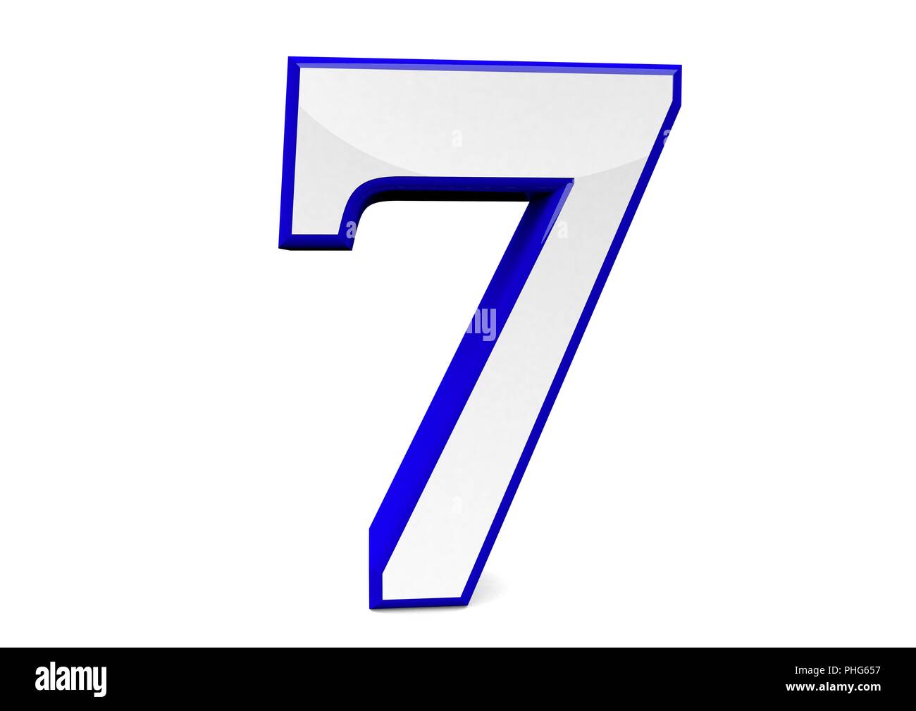 big blue number Stock Photo - Alamy